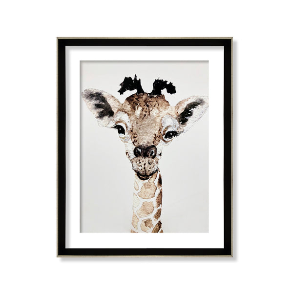 Cuadro Jirafa Acuarela - Caza Cuadros